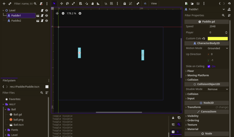 Make Pong Game in Godot | gameidea
