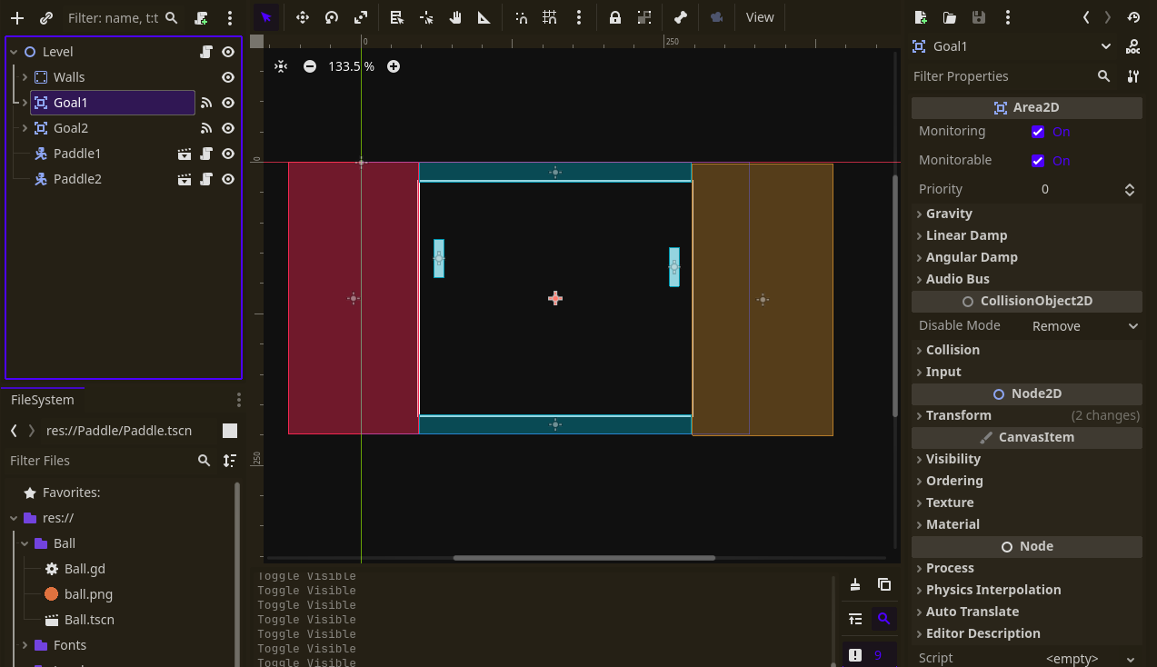 Make Pong Game in Godot | gameidea
