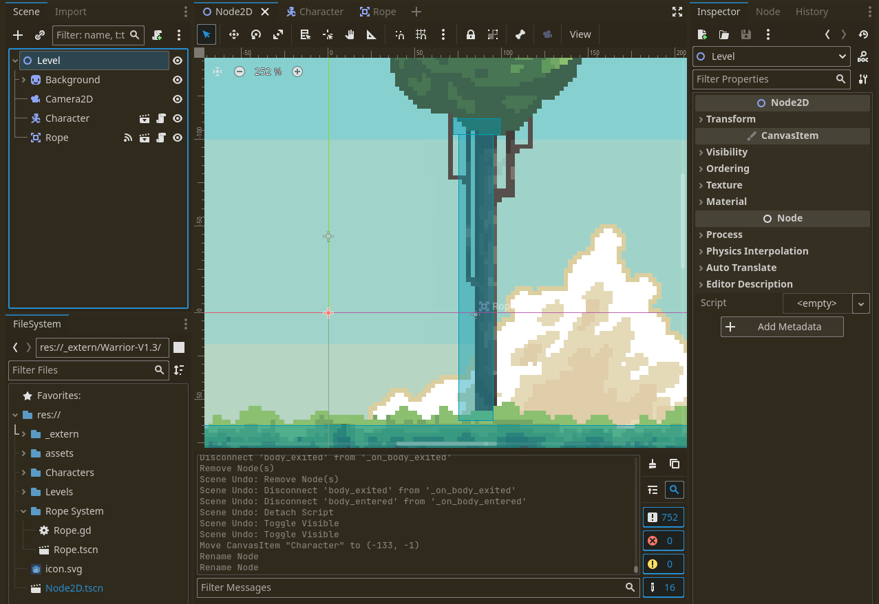 Making the Player Climb Ropes and Walls | gameidea