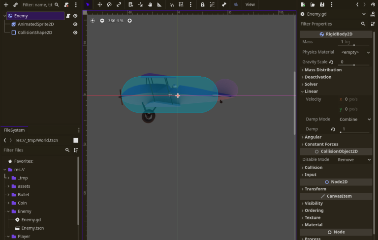 Making 2D Airplane Shooter Game in Godot | gameidea