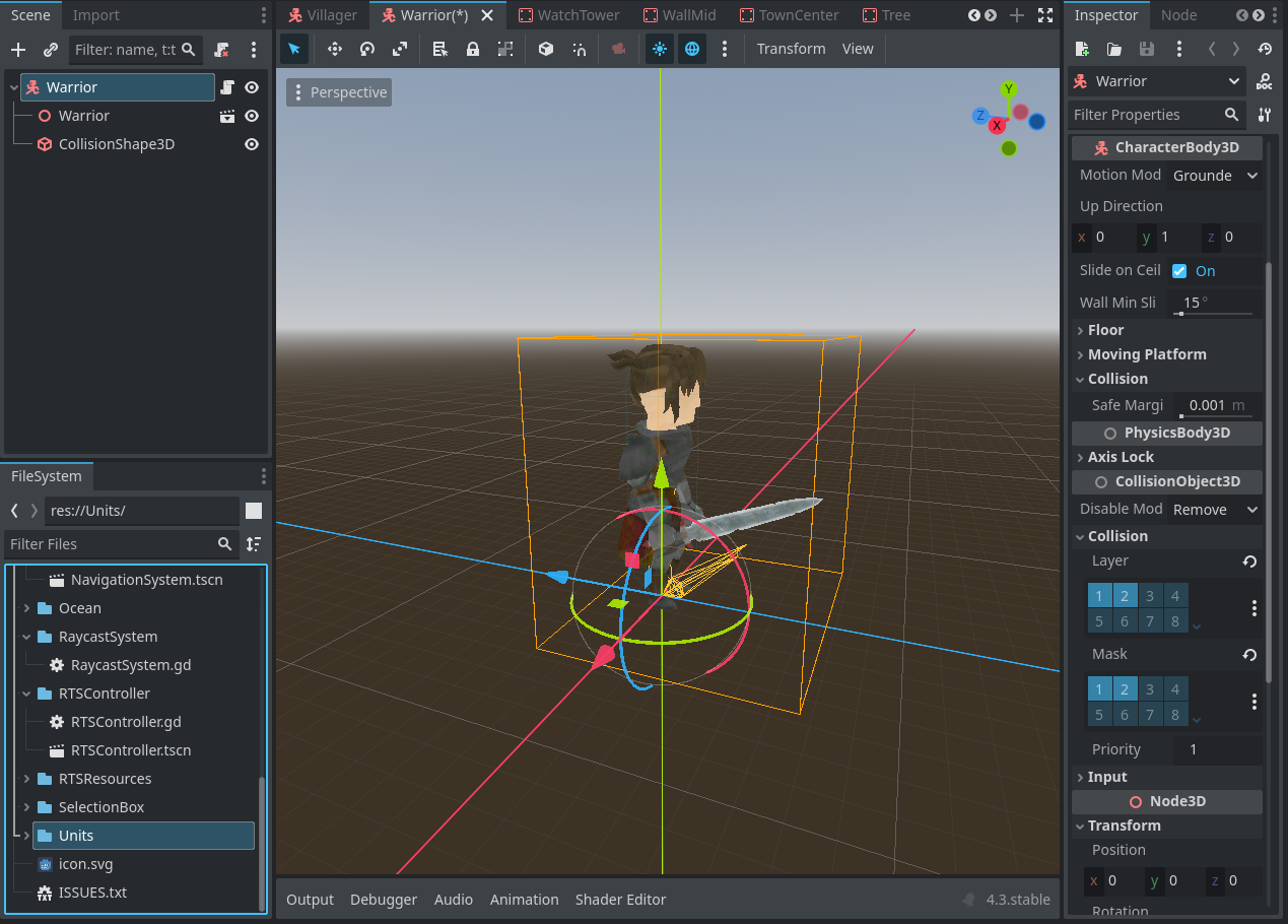 Making an RTS Unit That Moves | gameidea