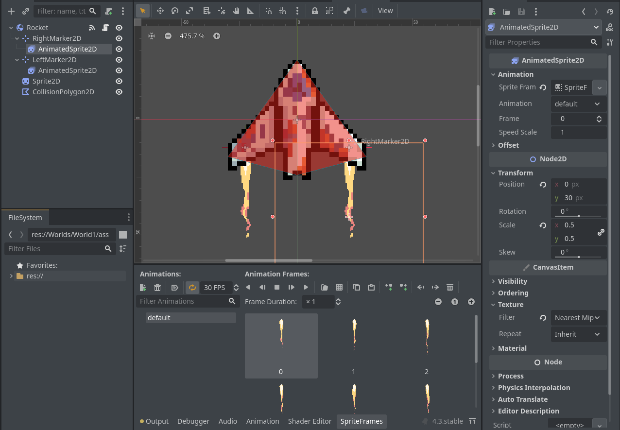 Making a Spaceship with Thrusters (Physics) | gameidea
